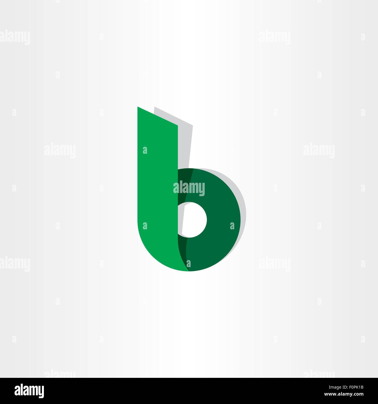 green ribbon letter b symbol logo design Stock Vector Image & Art - Alamy