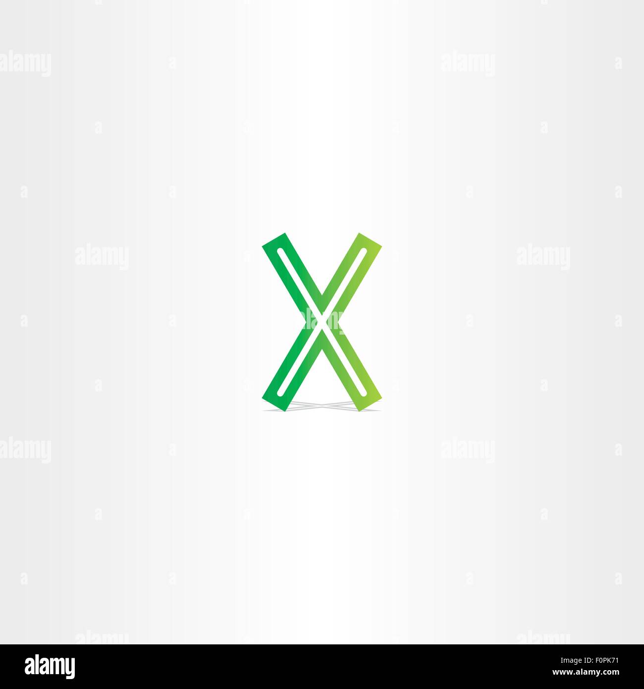 letter x green logotype vector symbol element logo Stock Vector Image ...
