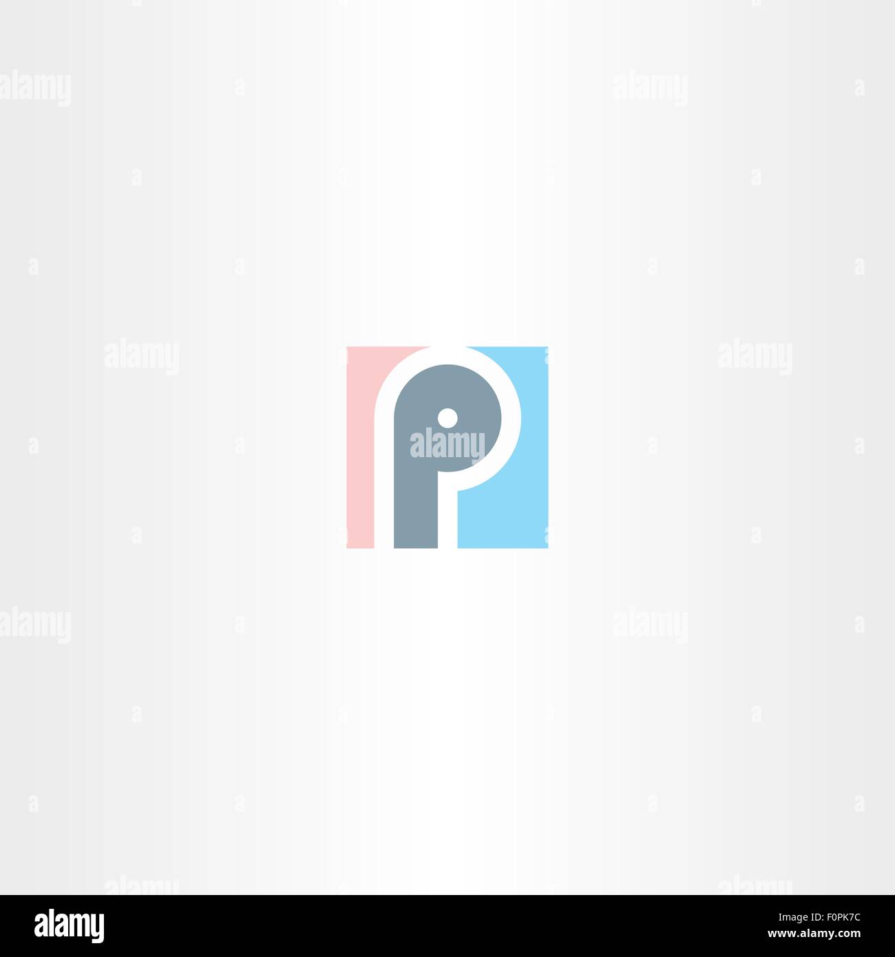 logo p square letter p sign design Stock Vector Image & Art - Alamy