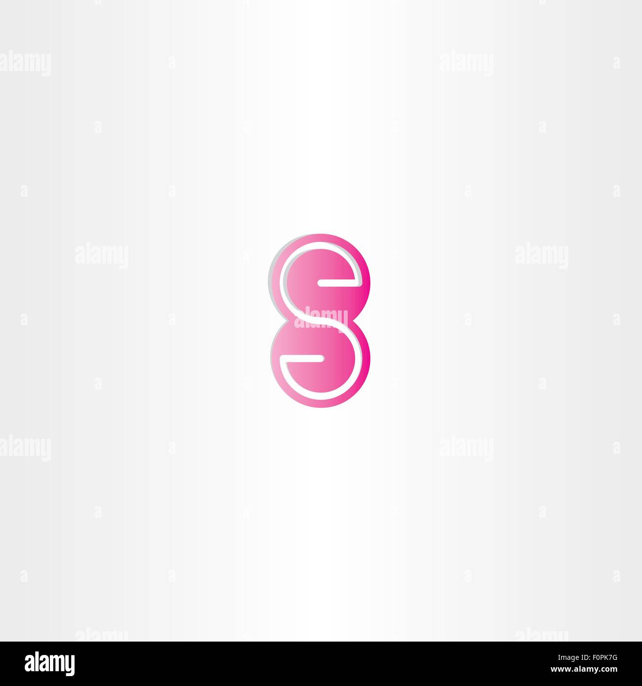 magenta letter s or number eight 8 icon logo Stock Vector Image & Art ...