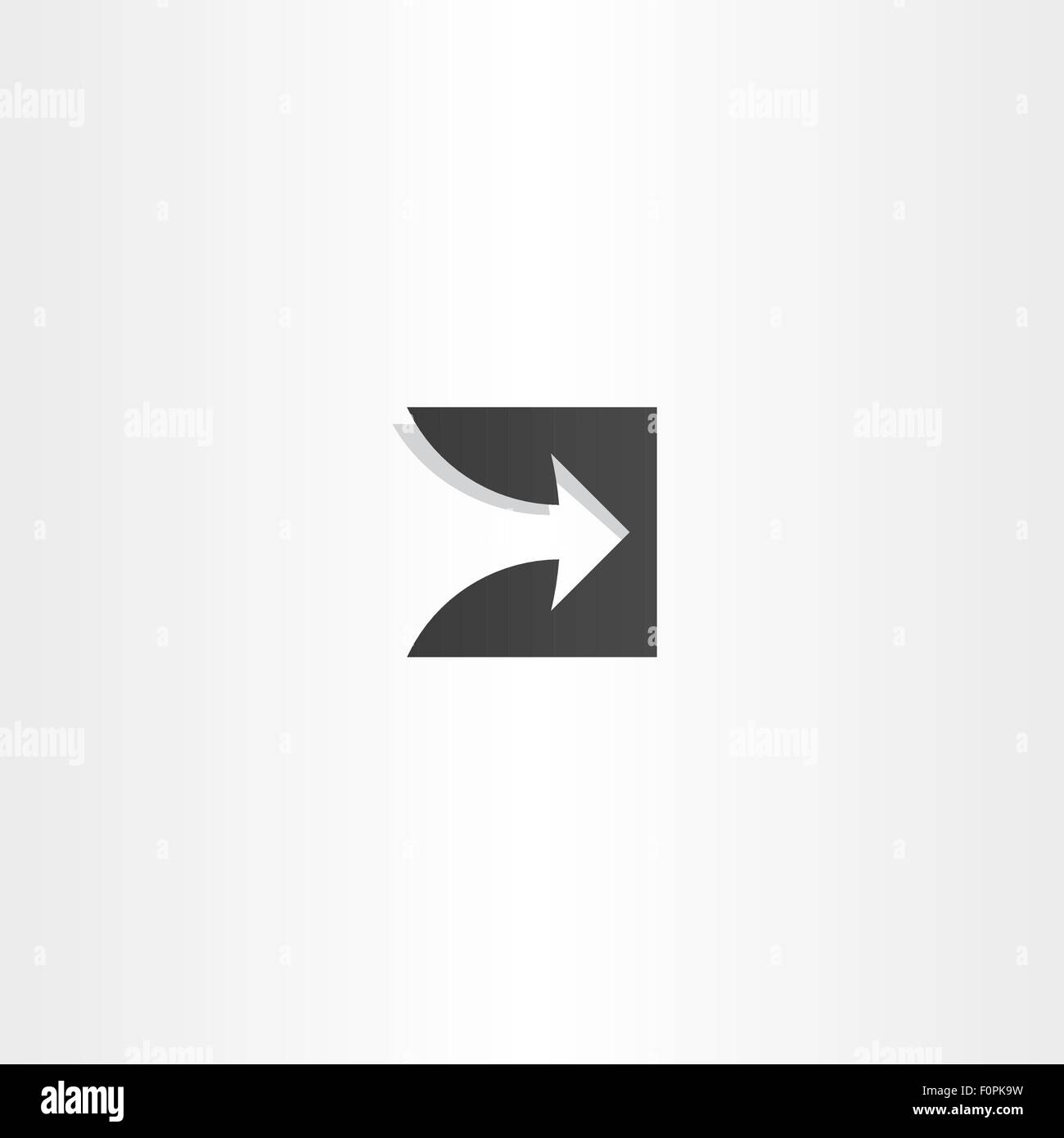 stylized arrow black logo vector design symbol Stock Vector Image & Art ...