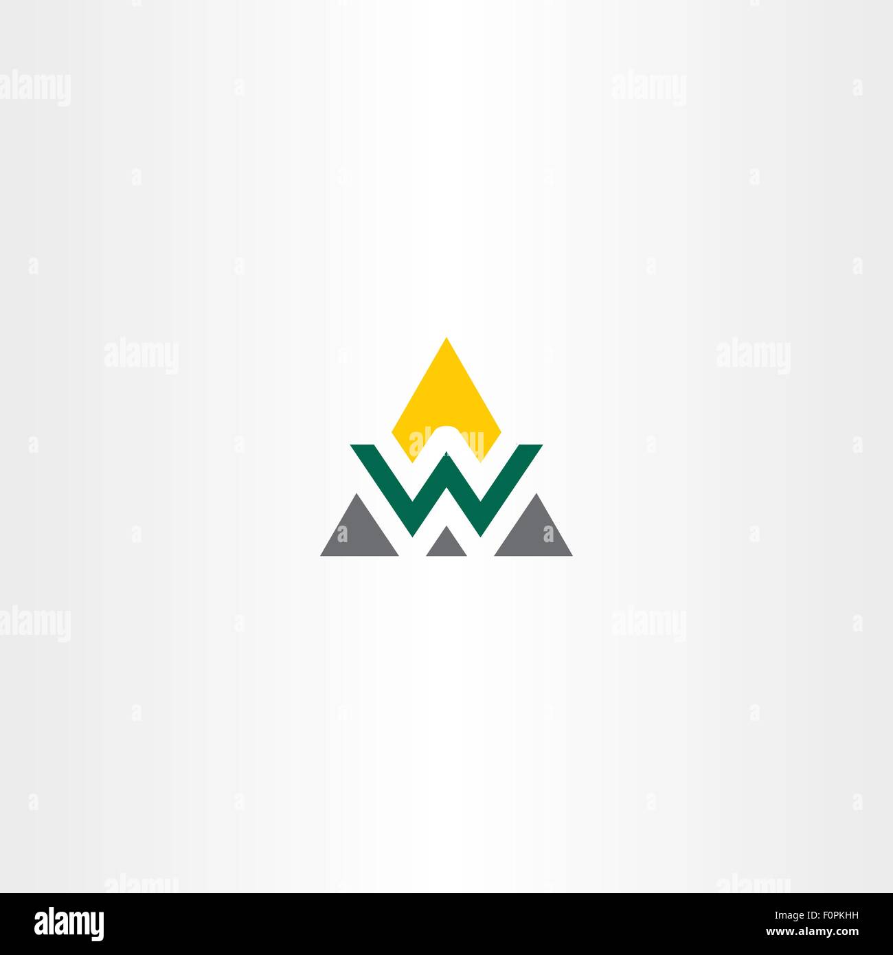 triangle logo letter w symbol vector icon Stock Vector Image & Art - Alamy