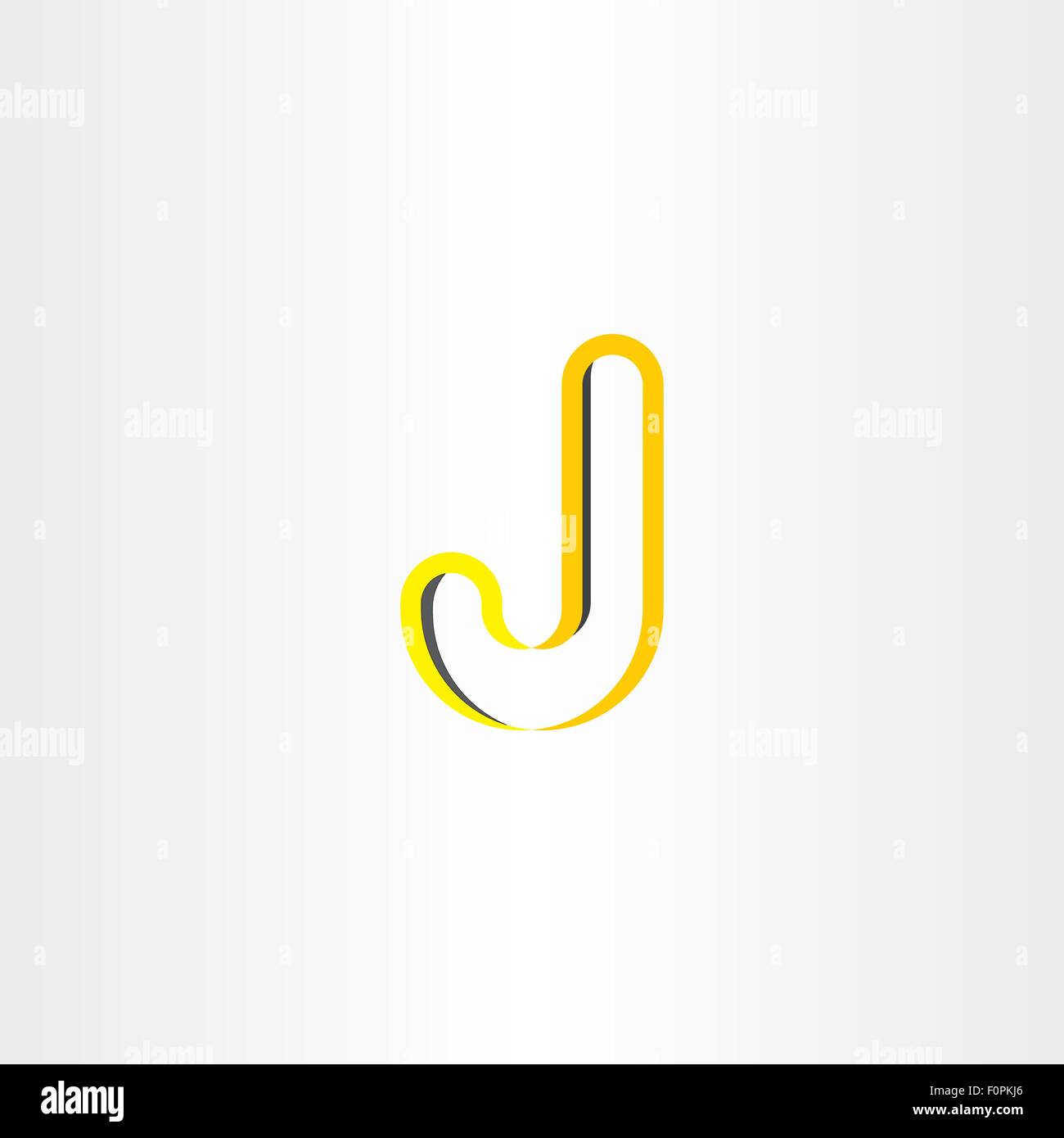 yellow logo letter j symbol design icon font Stock Vector Image & Art ...