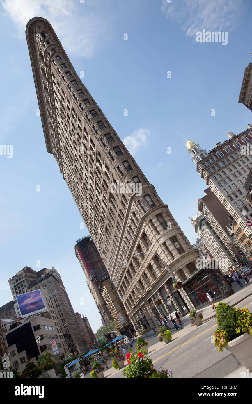 USA, New York State, New York City, Manhattan, The Flatiron Building ...