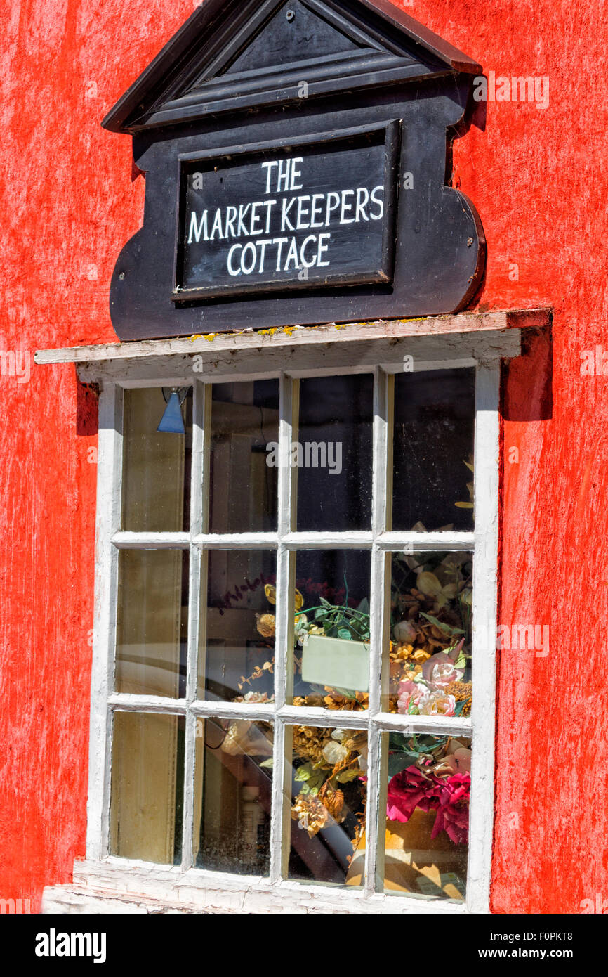 Window of The Market Keepers Cottage, Market Square, Lavenham, Suffolk ...