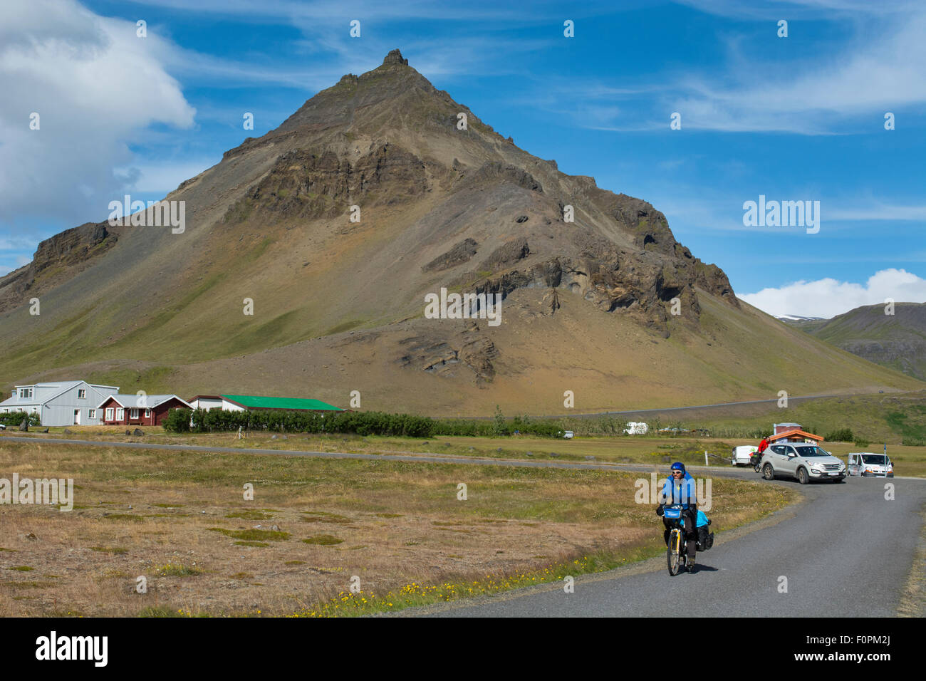 Iceland, West Iceland (aka Vesturland), Snaefellnes Peninsula. Historic ...