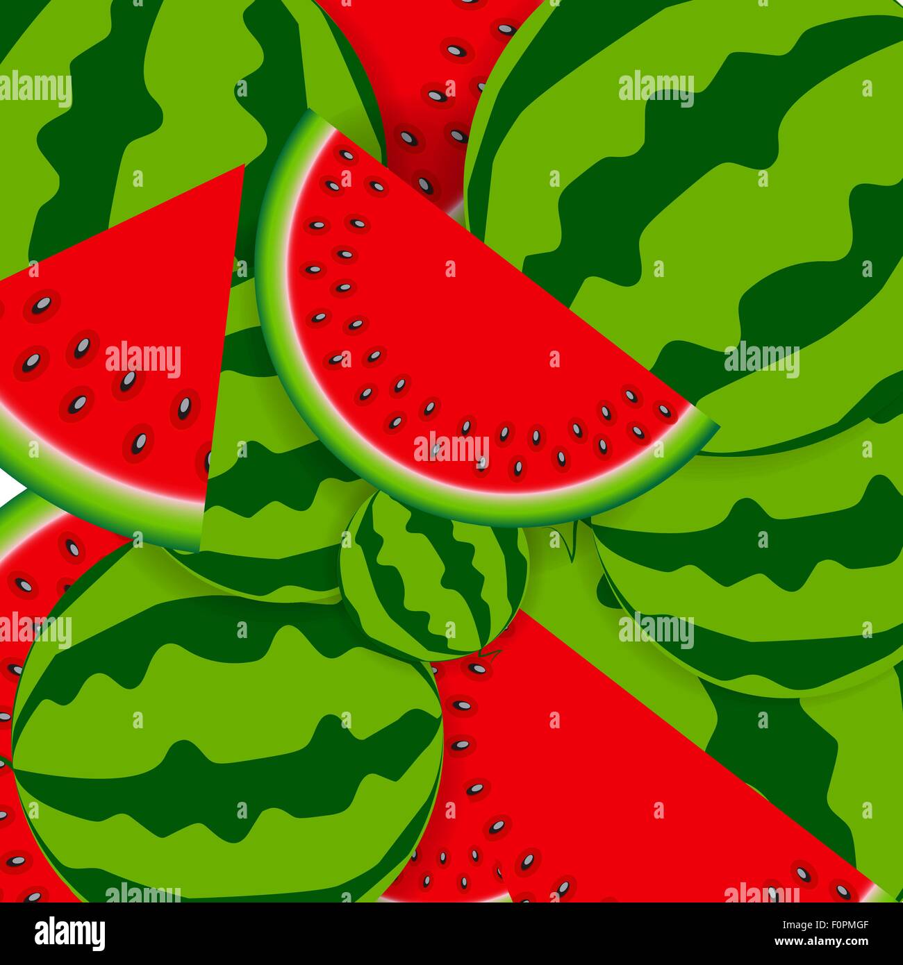 Background From Watermelon. Vector Illustration Stock Vector Image ...