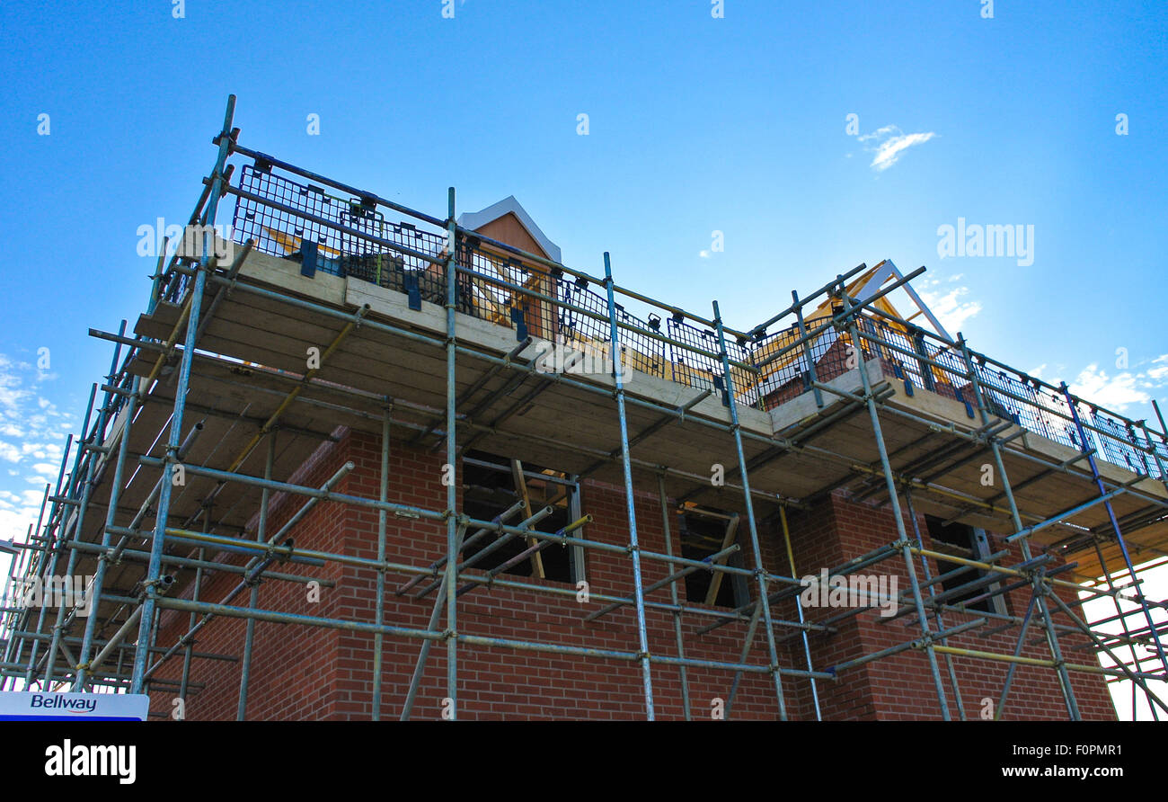 Bellway sign builders Stock Photo - Alamy