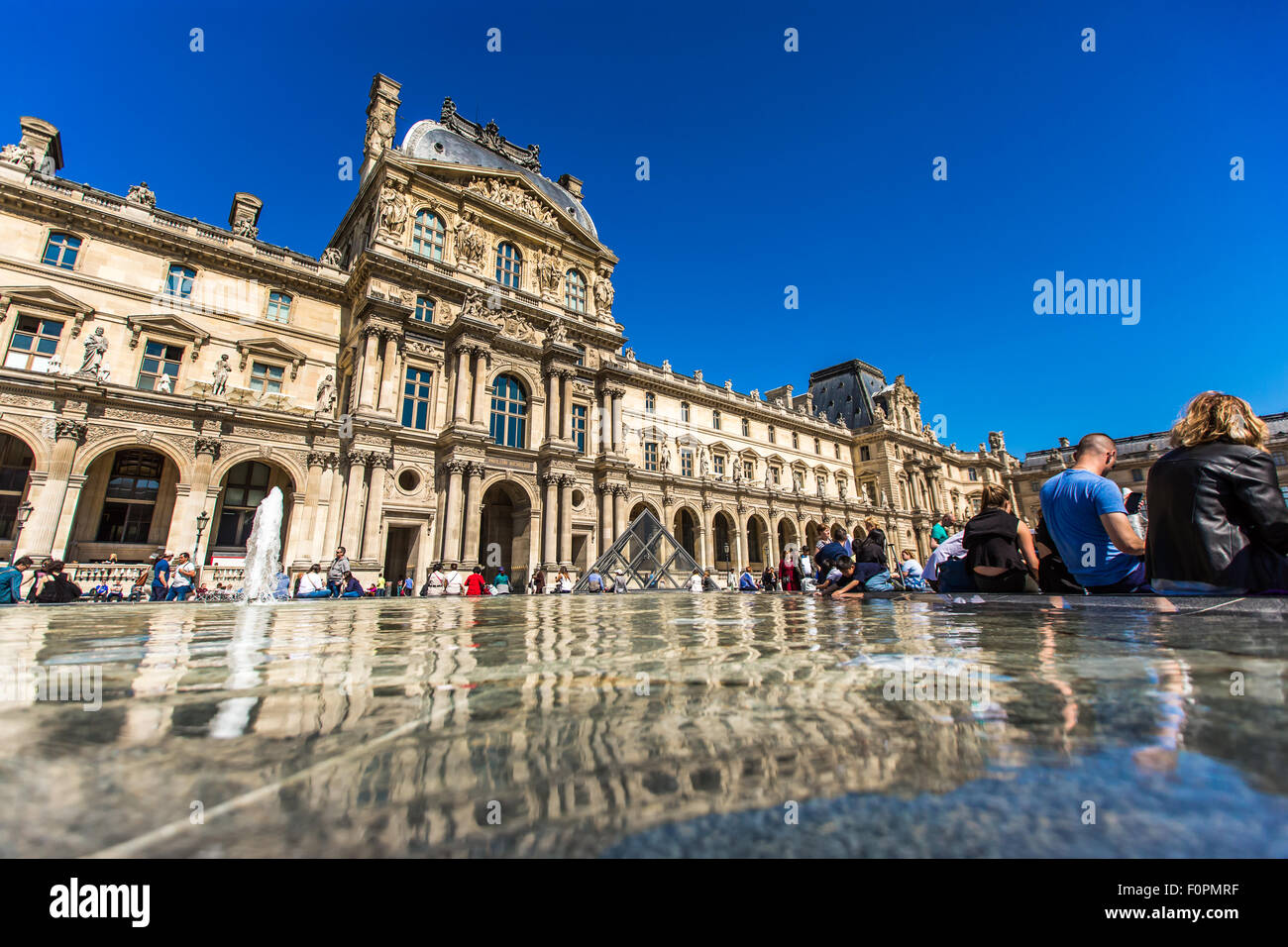 France Paris Louvre outdoors Stock Photo - Alamy