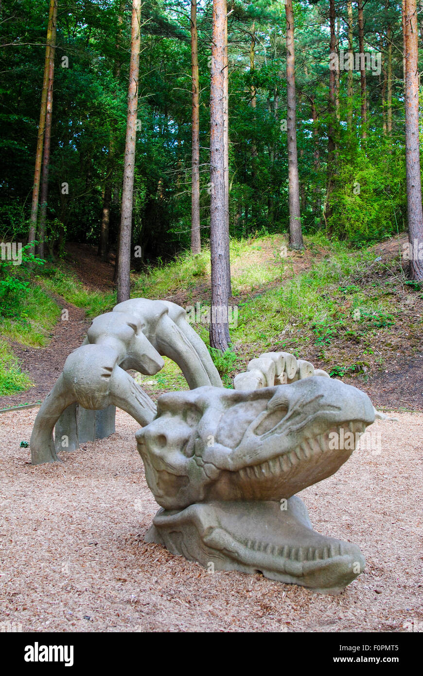 Dinosaur park playground Stock Photo - Alamy