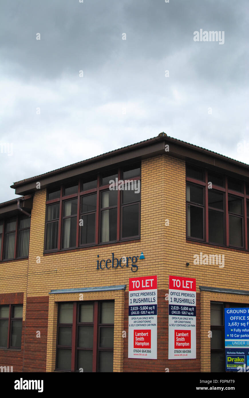 Empty commercial buildings Stock Photo - Alamy