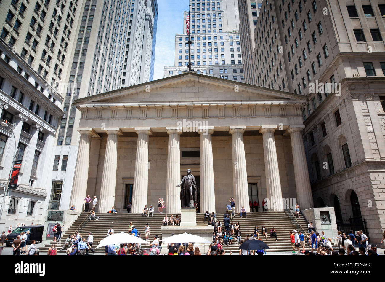 Federal hall new york city hi-res stock photography and images - Alamy