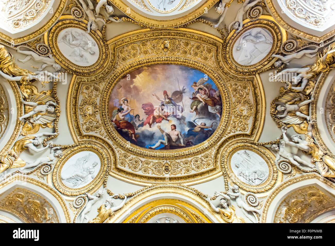 France Paris Louvre exhibition hall Stock Photo - Alamy