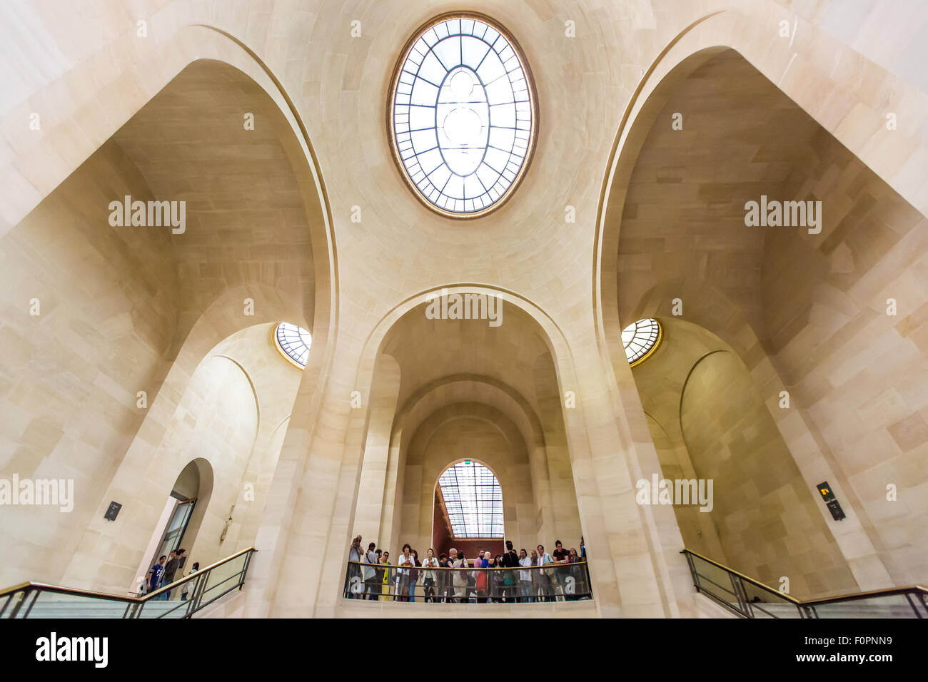 France Paris Louvre exhibition hall Stock Photo - Alamy