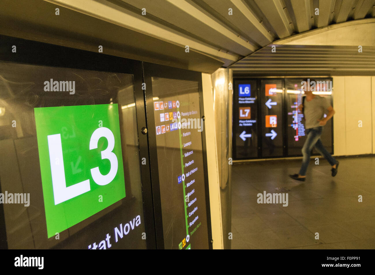 Local train services and underground train stations in Barcelona ...