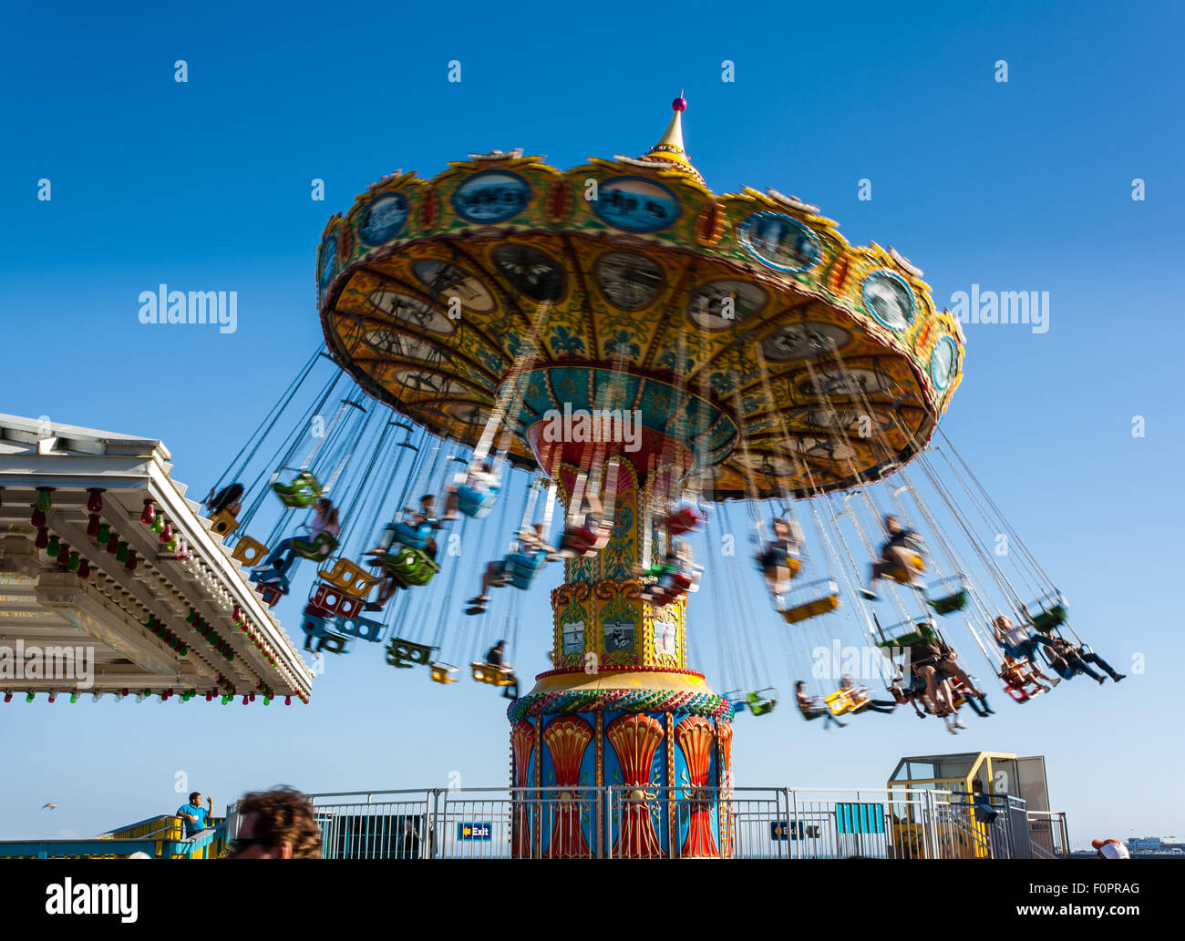 Swing ride,Boardwalk in Santa Cruz Stock Photo - Alamy