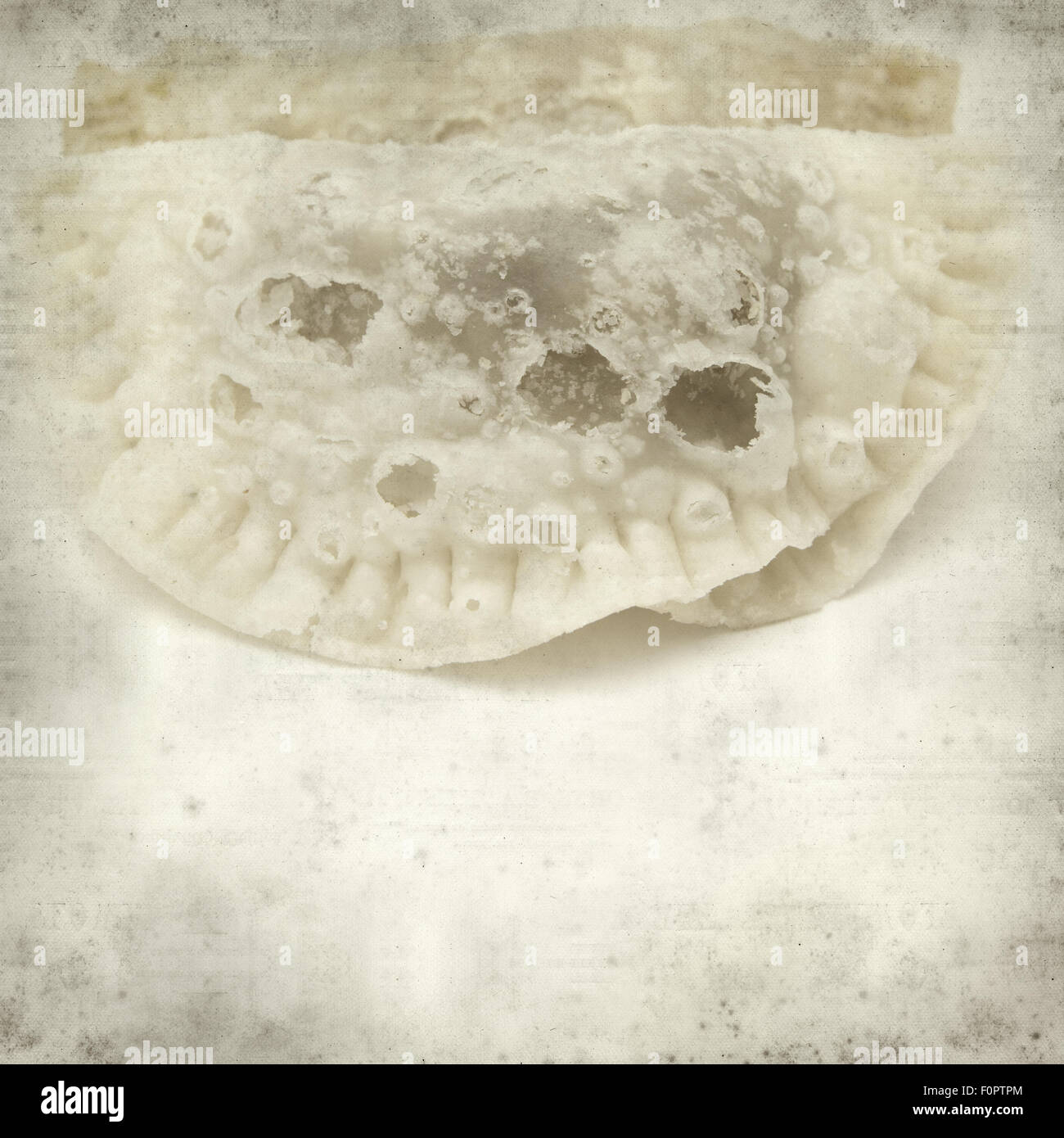 textured old paper background with traditional canarian sweet truchas ...