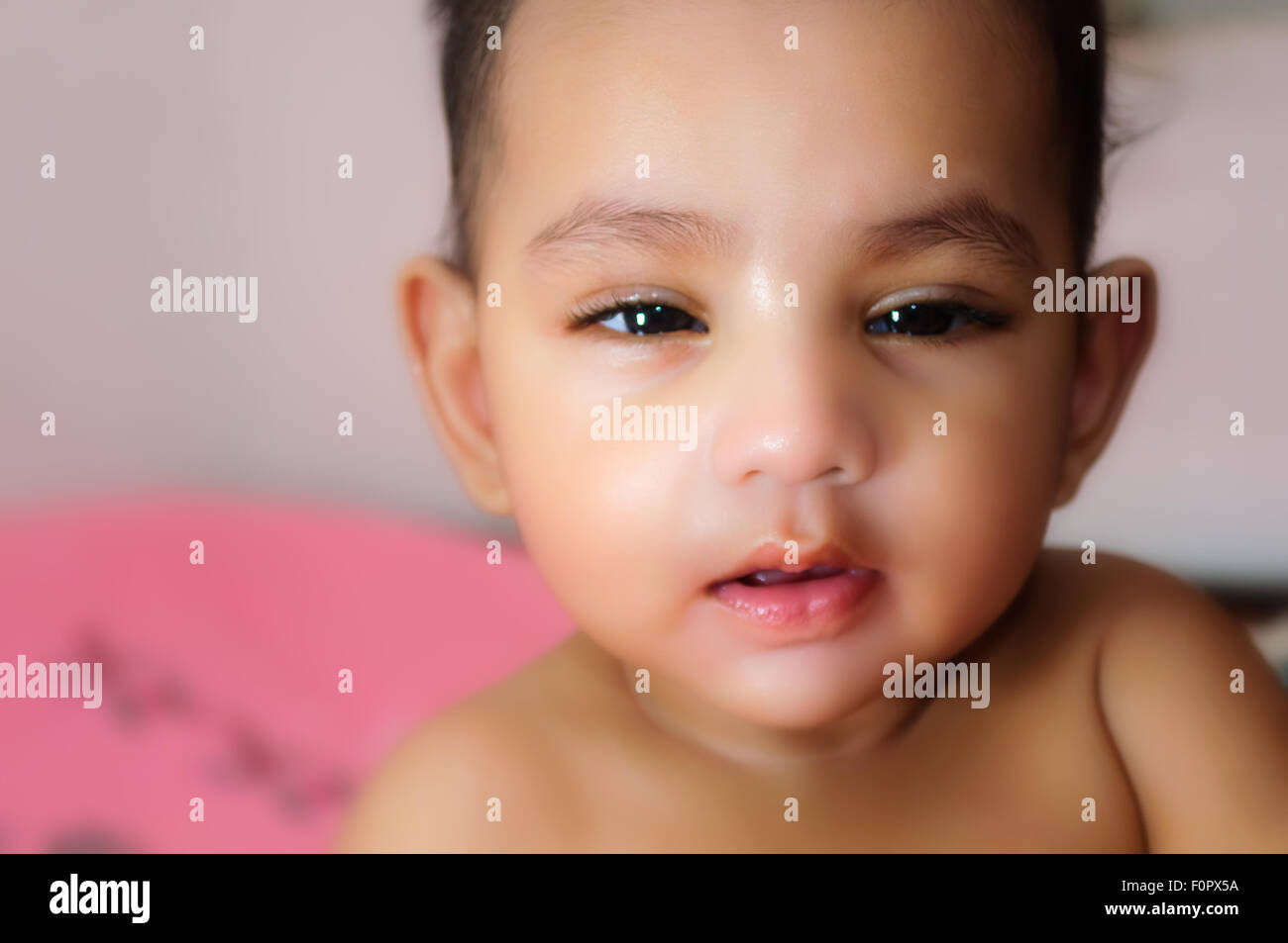 Portrait of a cute little Bengali boy in different moods with closeup ...