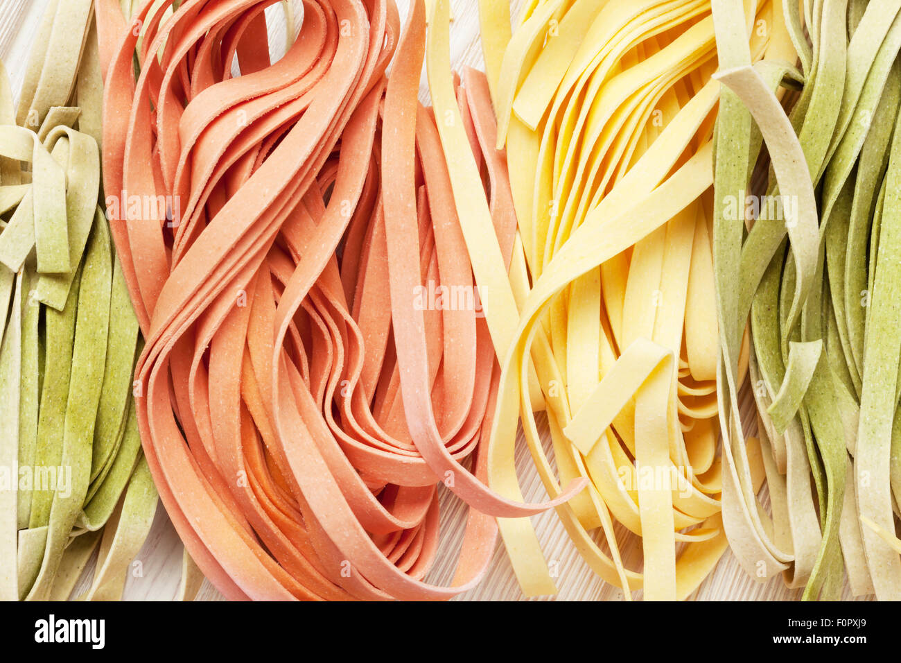 Colorful italian pasta closeup Stock Photo - Alamy