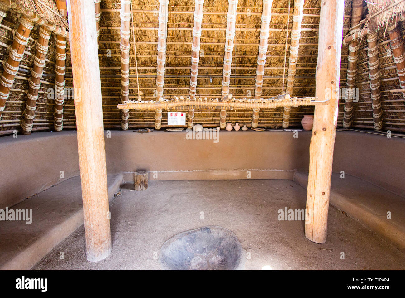 Japan, Yoshinogari iron age Historical Park. South Village ...