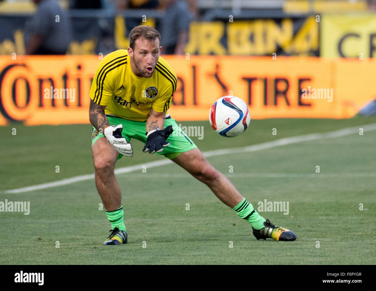 Columbus, Ohio, USA. 19th Aug, 2015. Columbus Crew goalkeeper Steve ...