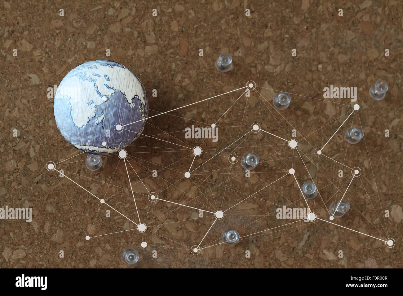 close up of businessman hand showing texture the world with digital ...