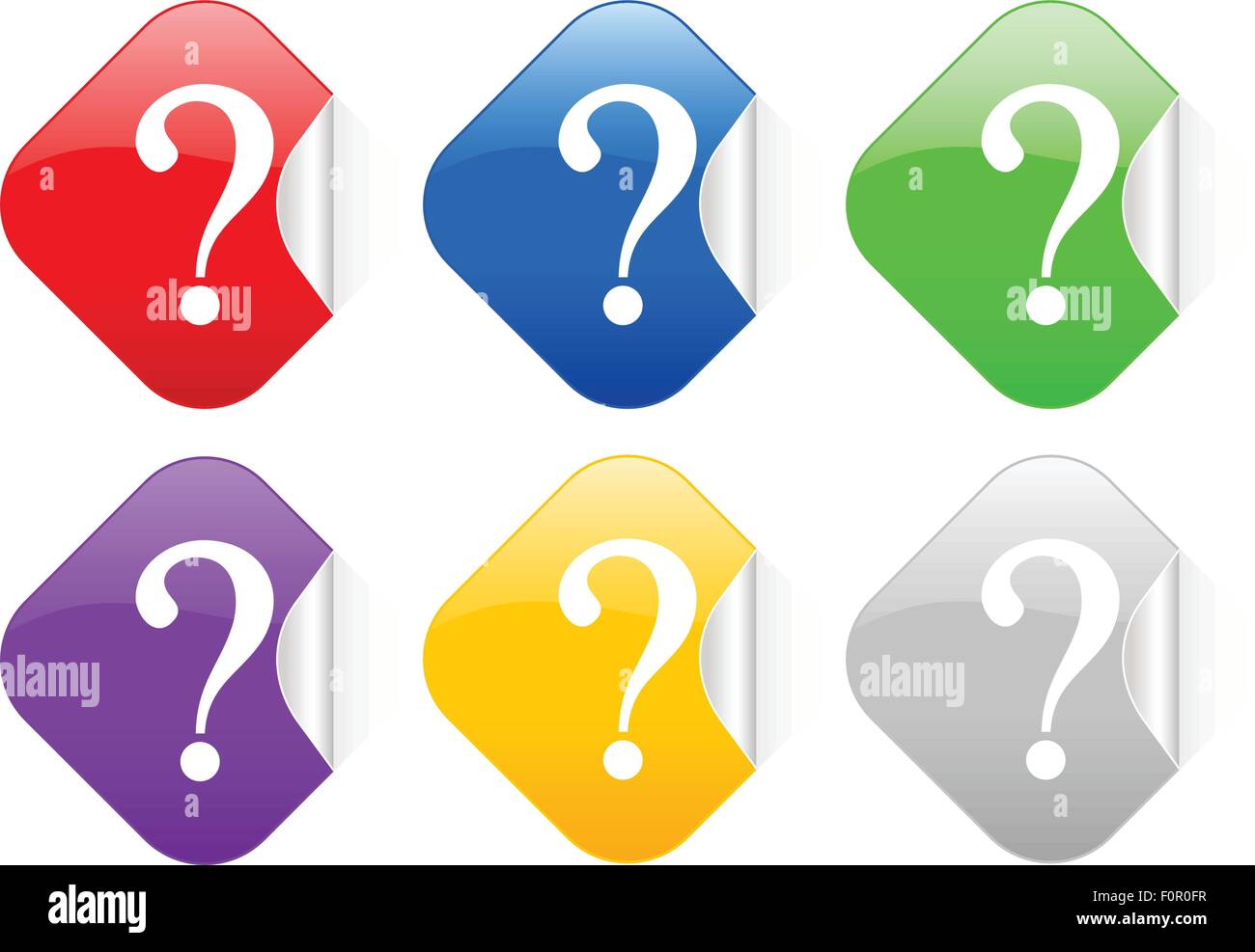 Question mark sticker hi-res stock photography and images - Alamy