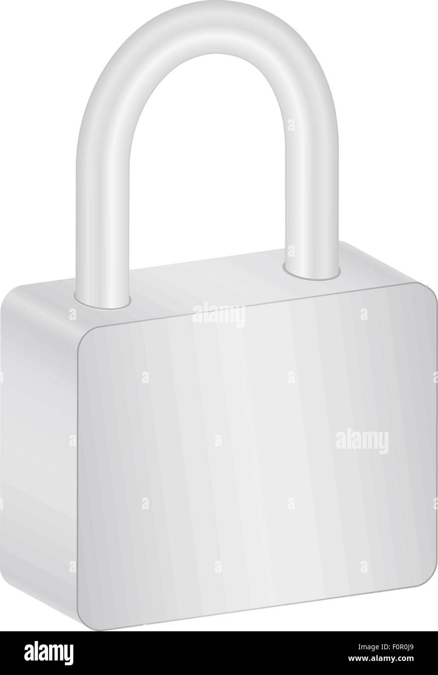 Grey padlock on a white background. Vector illustration Stock Vector ...