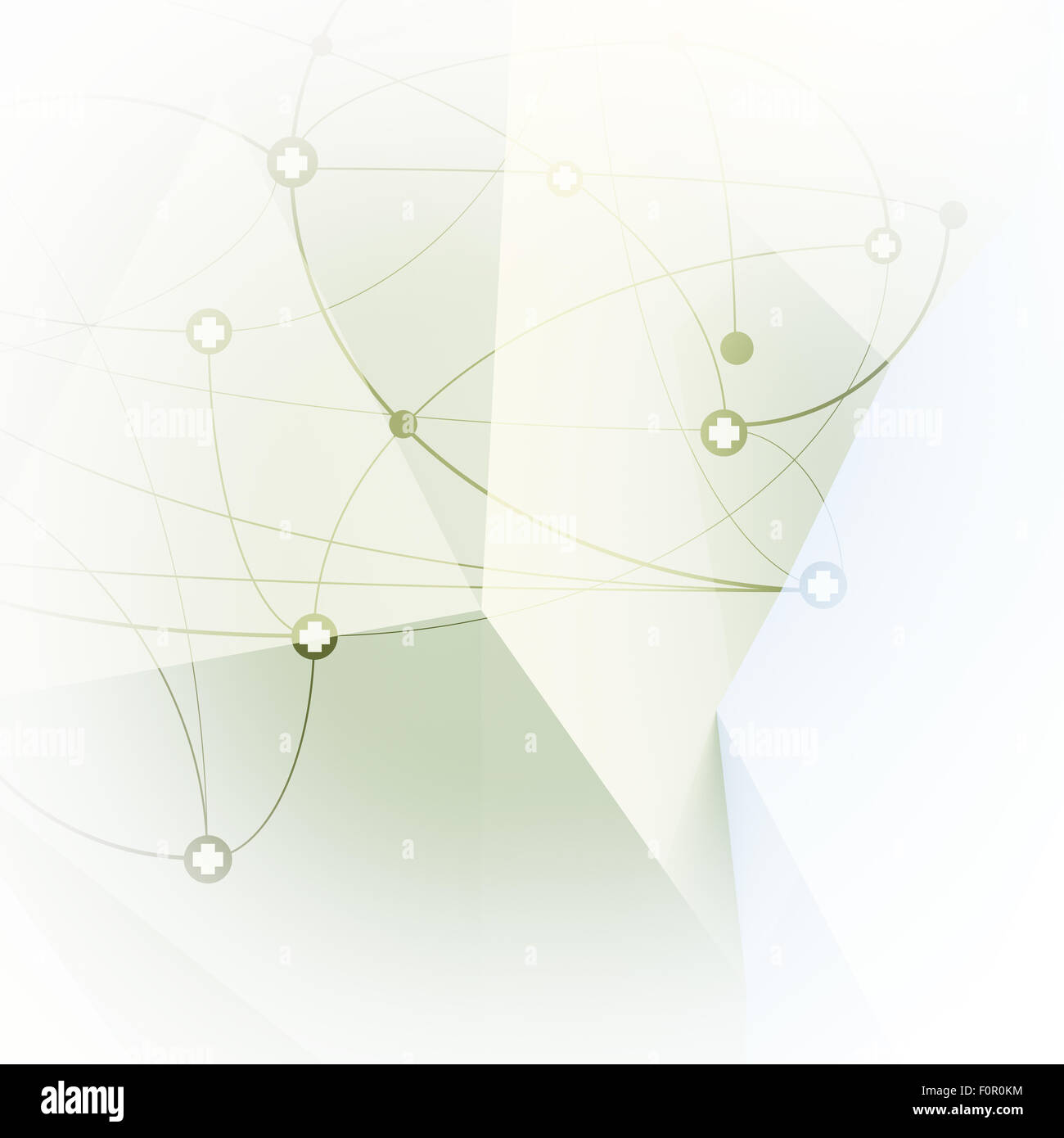 Abstract low polygon geometric with social media network diagram ...