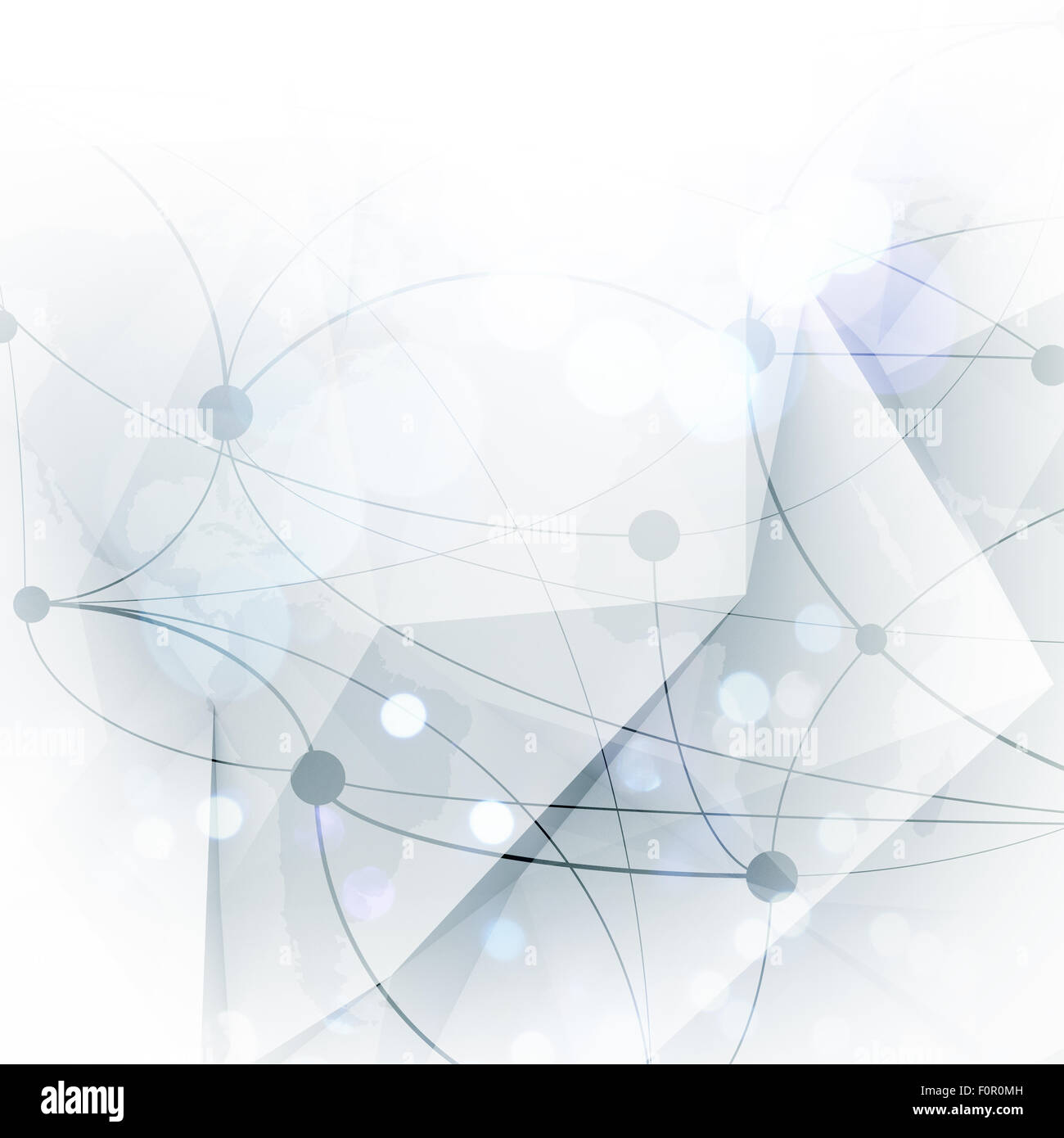 Abstract low polygon geometric with social media network diagram ...