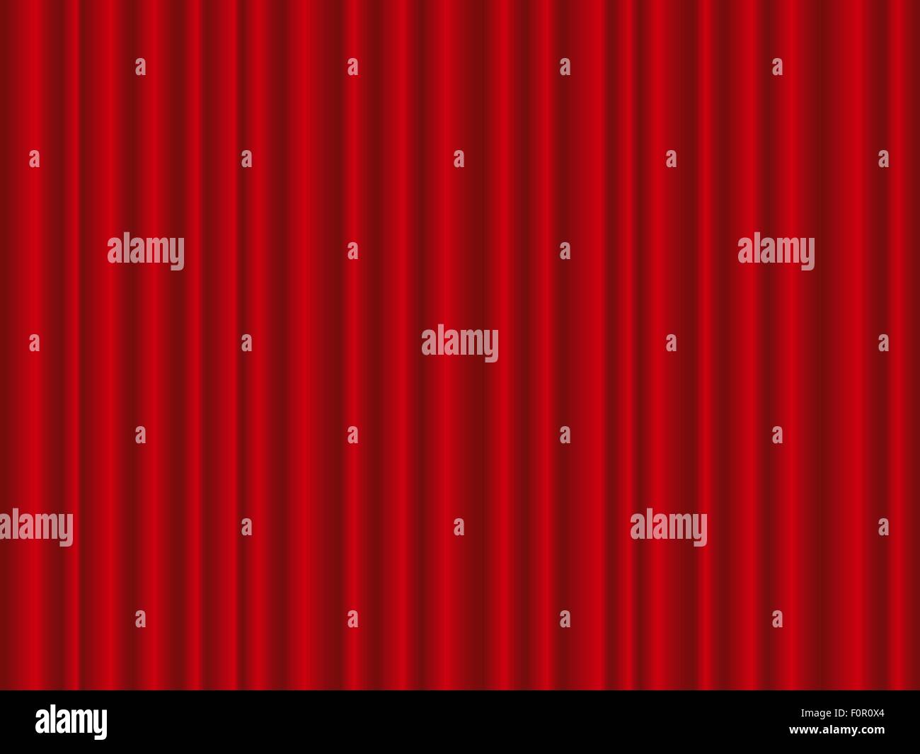 Red theatre curtain background. Vector illustration Stock Vector Image ...