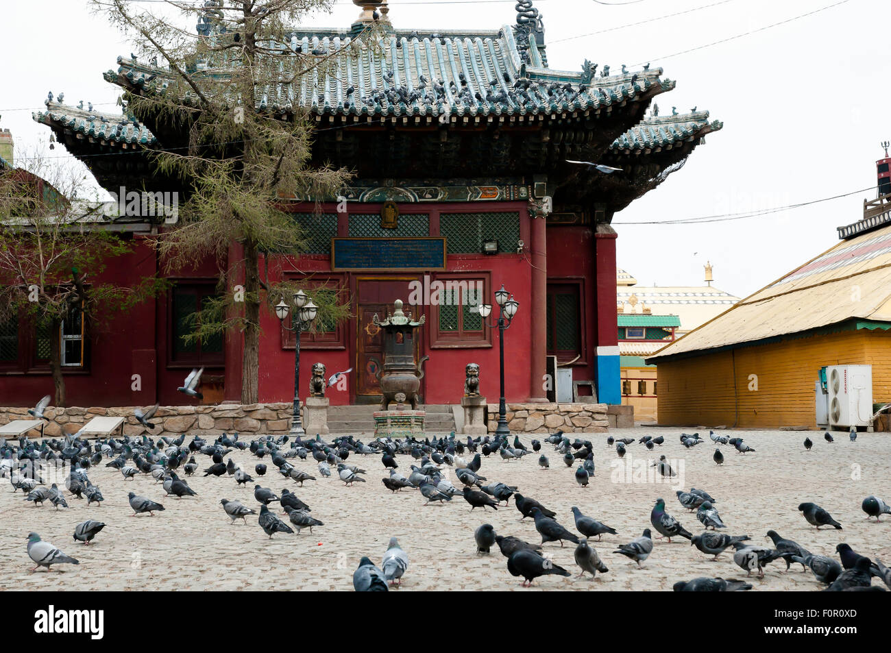 Gandan Monastery - Ulaanbaatar - Mongolia Stock Photo - Alamy