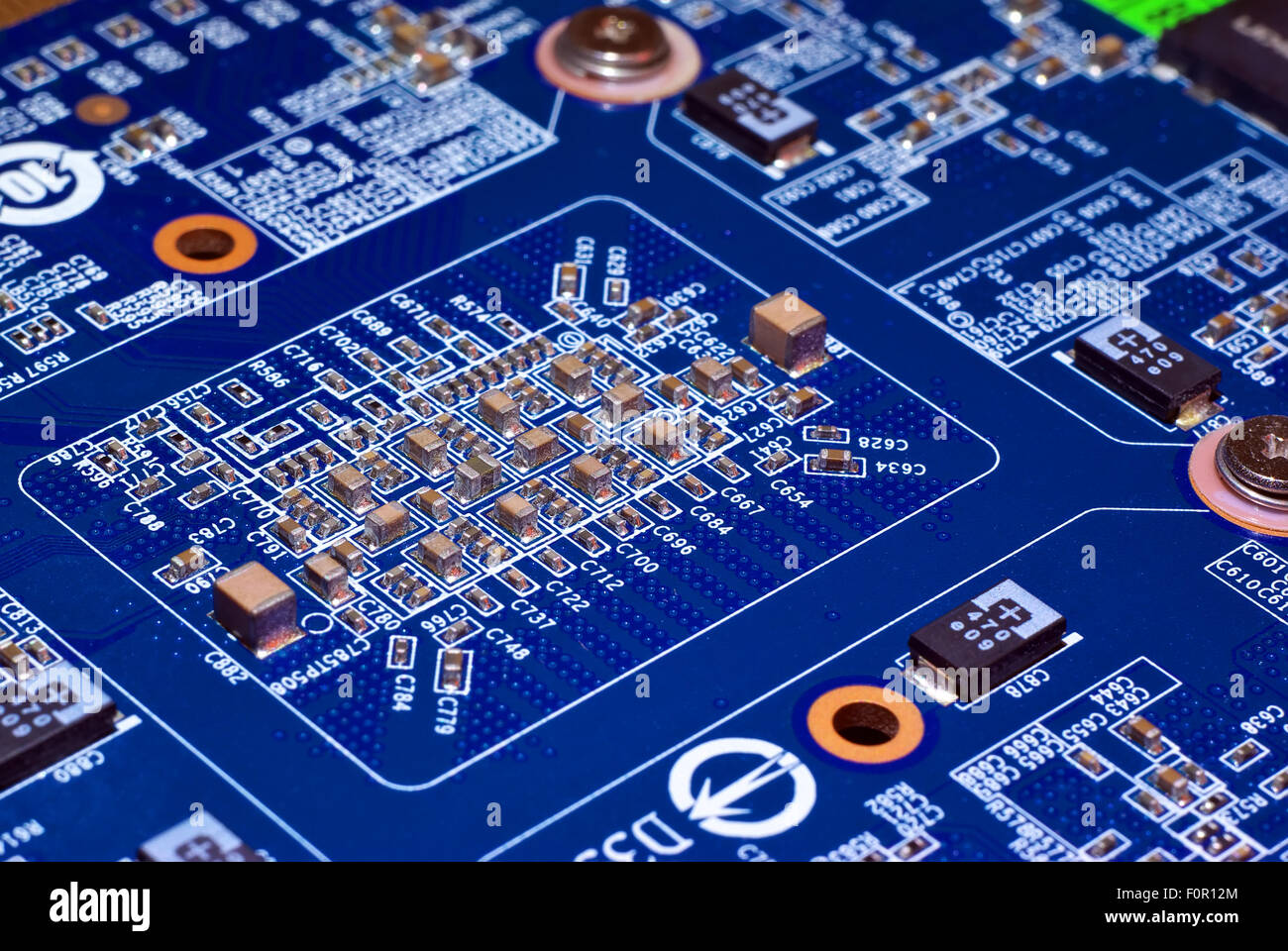 Blue capacitor hi-res stock photography and images - Alamy