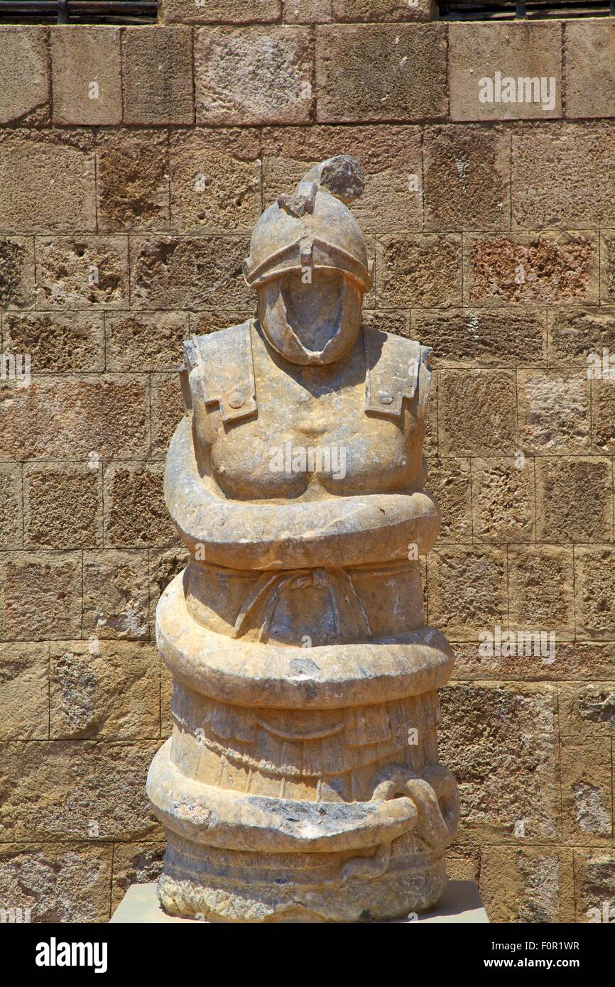 Statue, Archaeological Museum, Rhodes, Dodecanese, Greek Islands ...