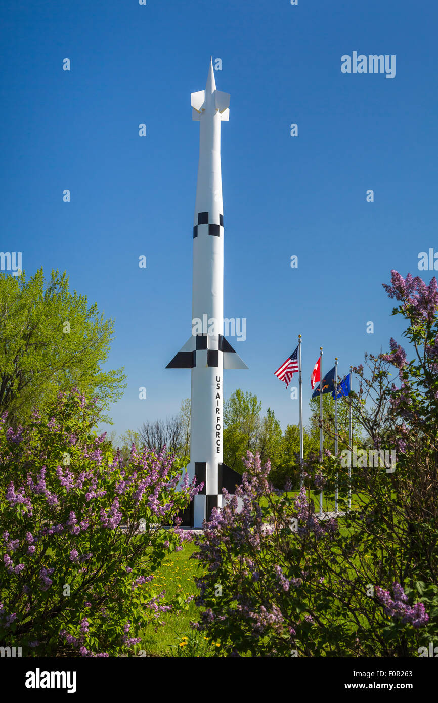 A display of the Spartan Interceptor Missile ABM at a small park near ...