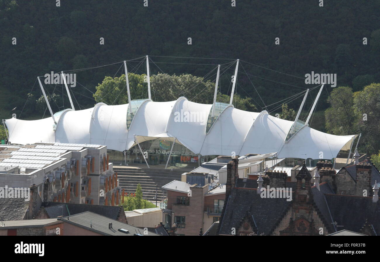 Roof of Our Dynamic Earth Edinburgh Scotland August 2015 Stock Photo ...