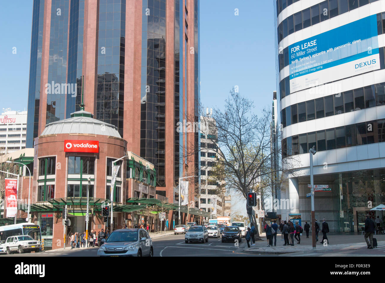 offices and buildings on miller street in North Sydney city centre,new ...