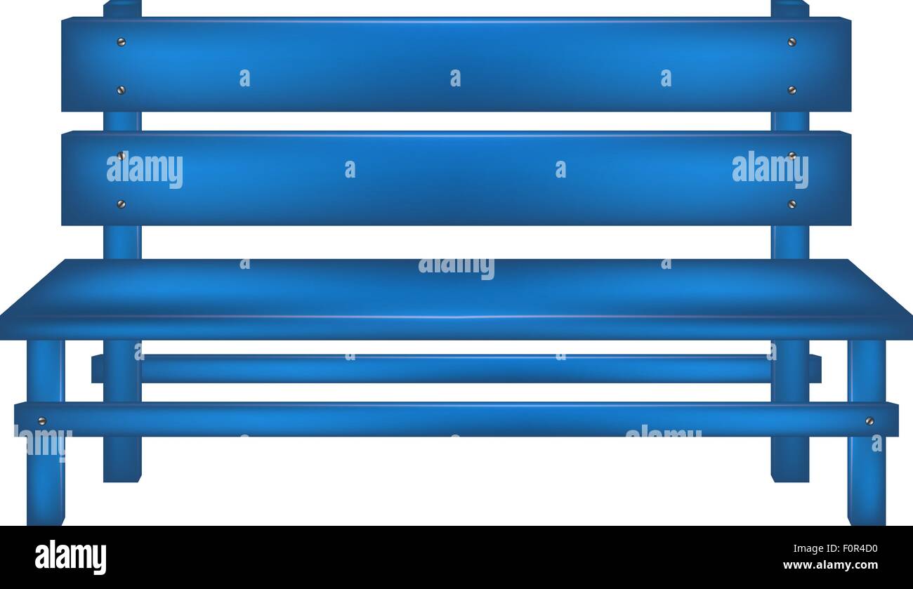 Rural bench in blue design Stock Vector Image & Art - Alamy