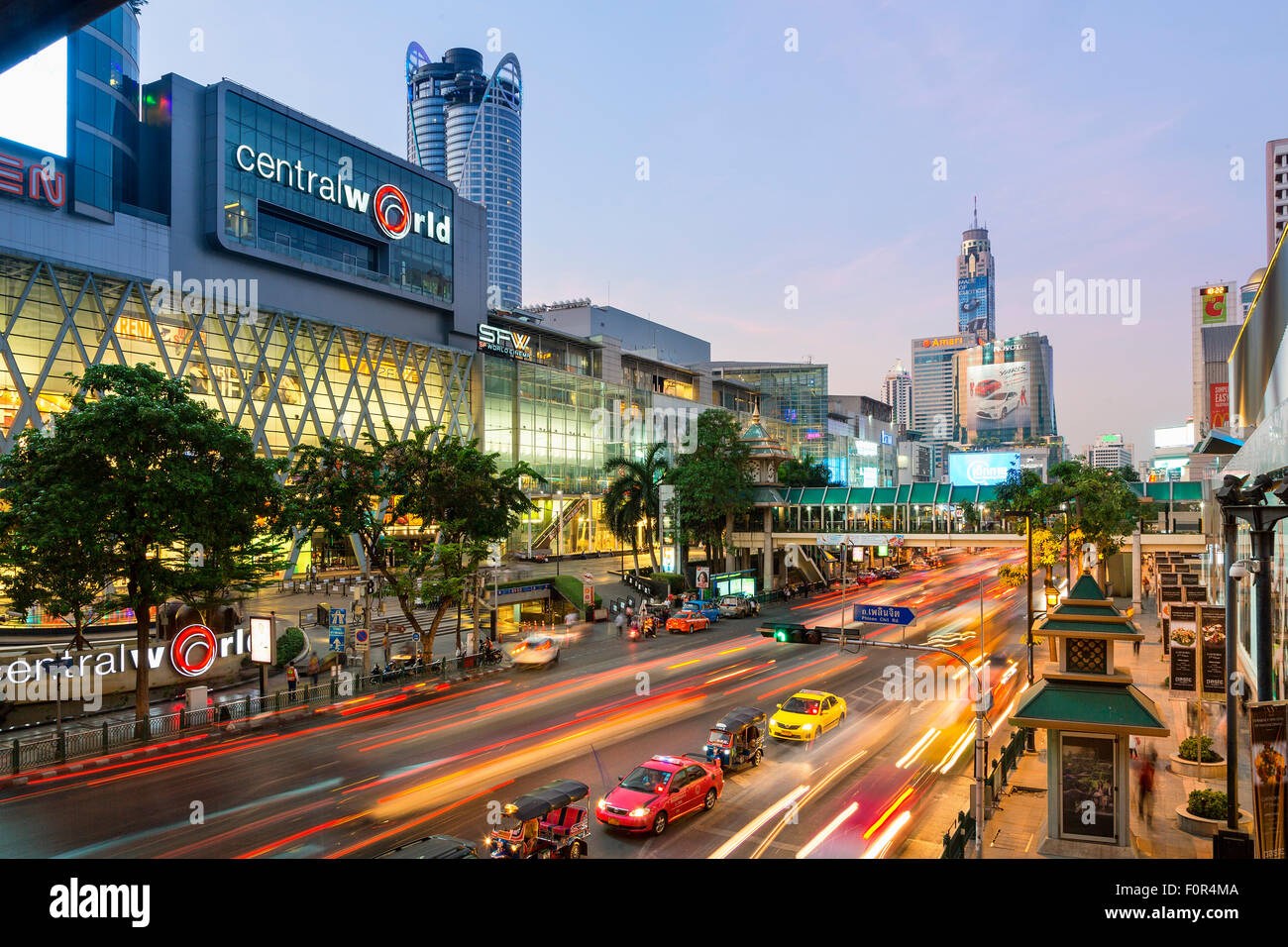 Thailand, Bangkok, Traffic on Ratchadamri Road Stock Photo - Alamy