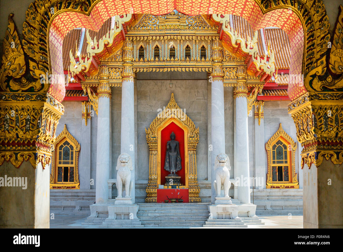 Thailand, Bangkok, Wat Benchamabophit (marble temple Stock Photo - Alamy