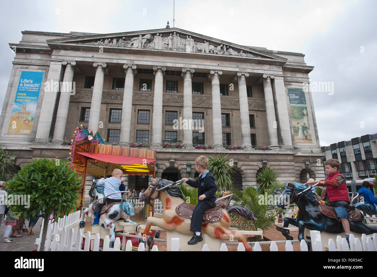 Nottingham Riviera, temporary artificial urban beach and fairground in ...