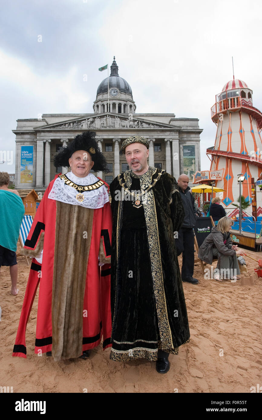 The Lord Mayor of Nottingham Mick Wildgust with The Sheriff of ...