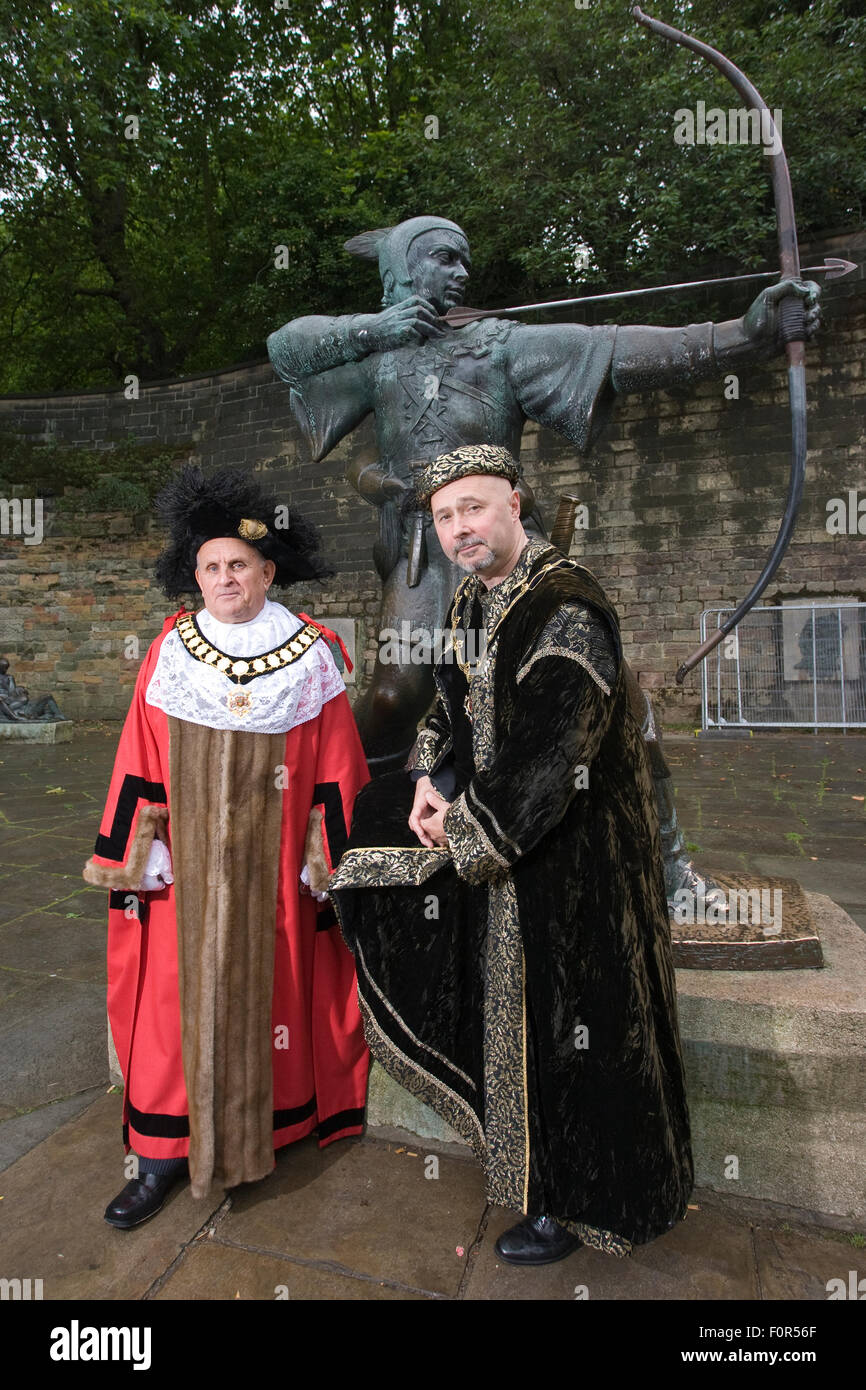The Lord Mayor of Nottingham Mick Wildgust with The Sheriff of ...