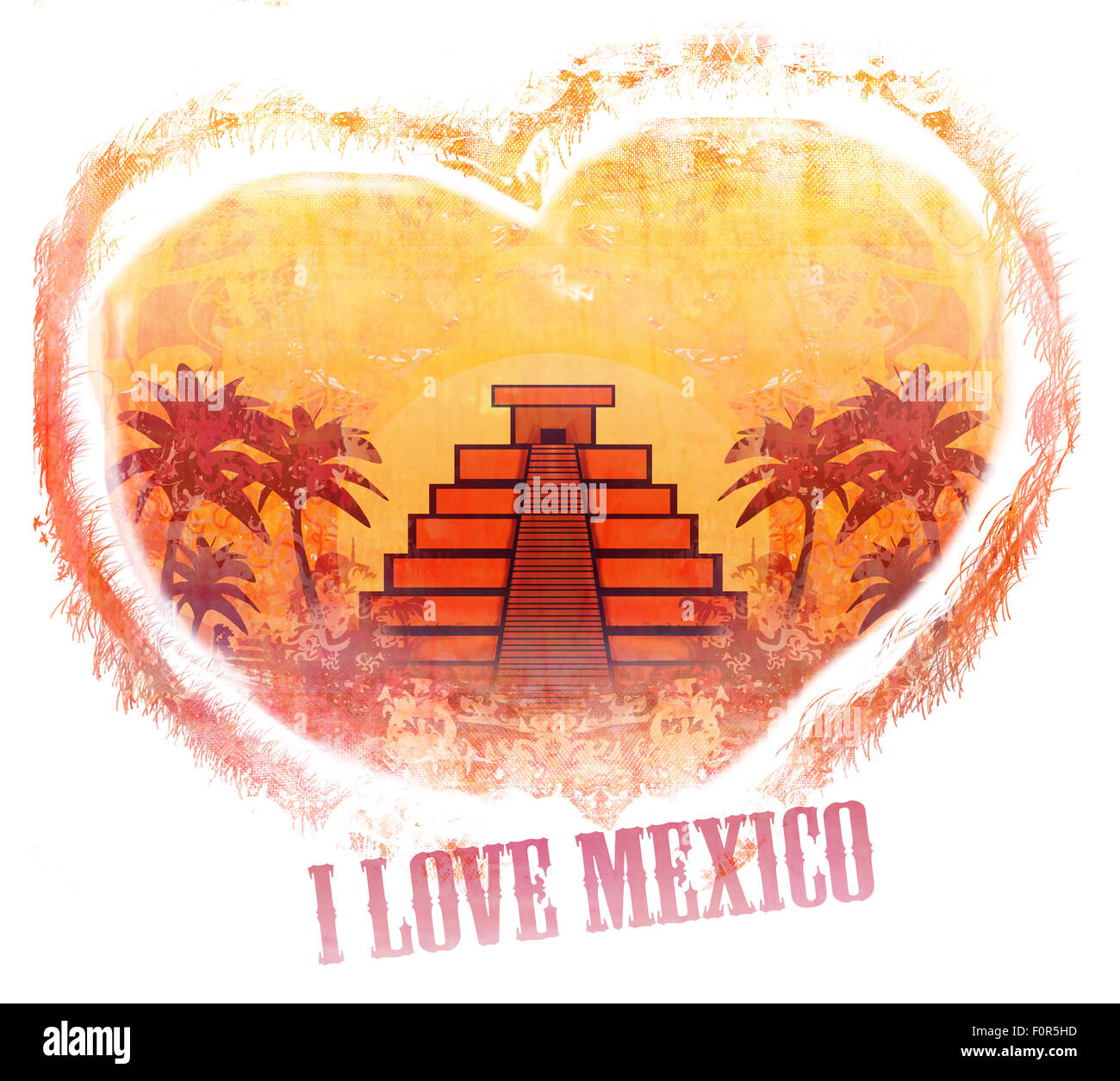 I Love Mexico design Stock Photo - Alamy
