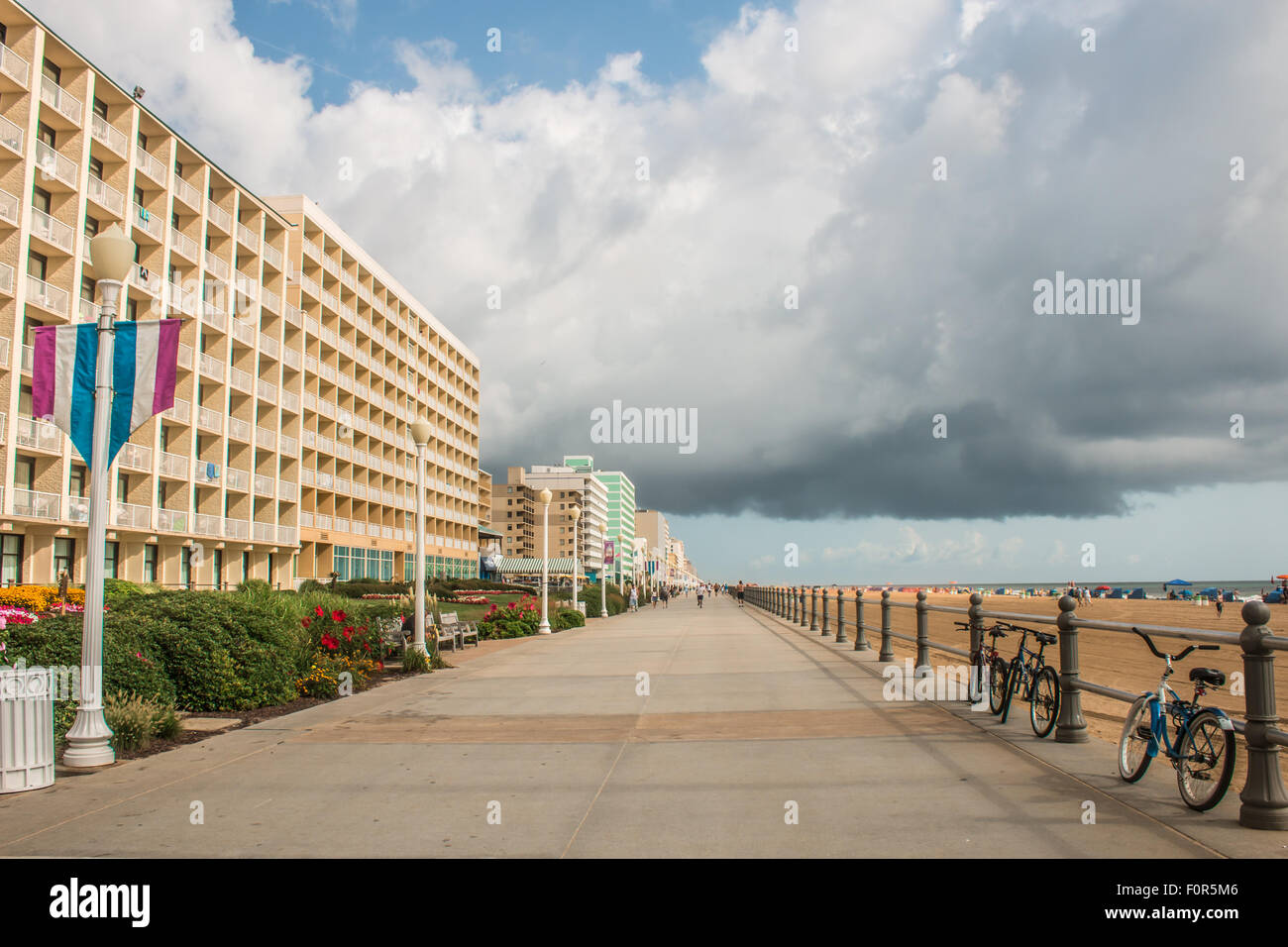 Virginia Beach Boardwalk Stock Photo - Alamy