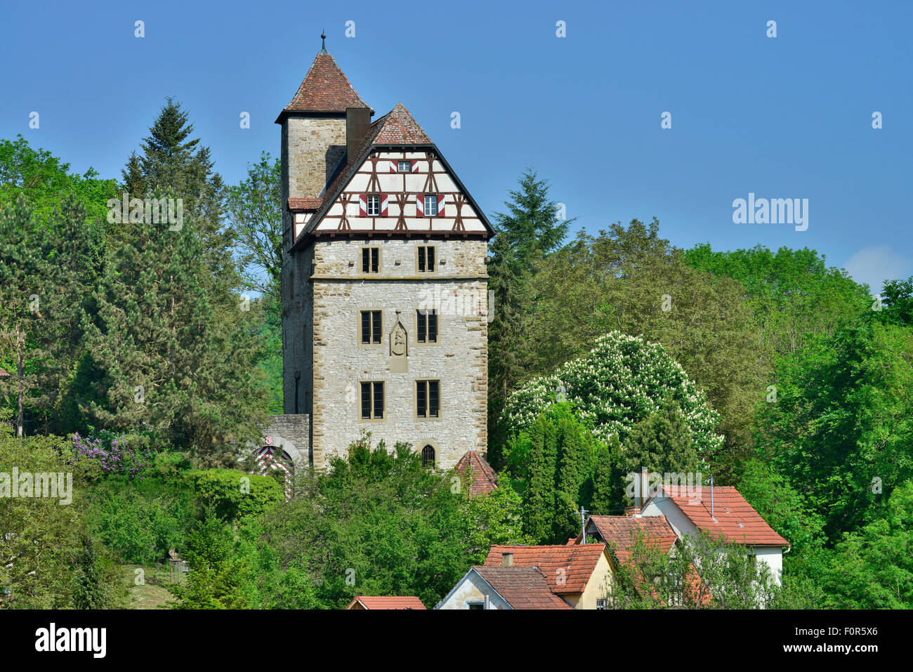 Burg Buchenbach, castle, Buchenbach, Baden-Württemberg, Germany Stock ...