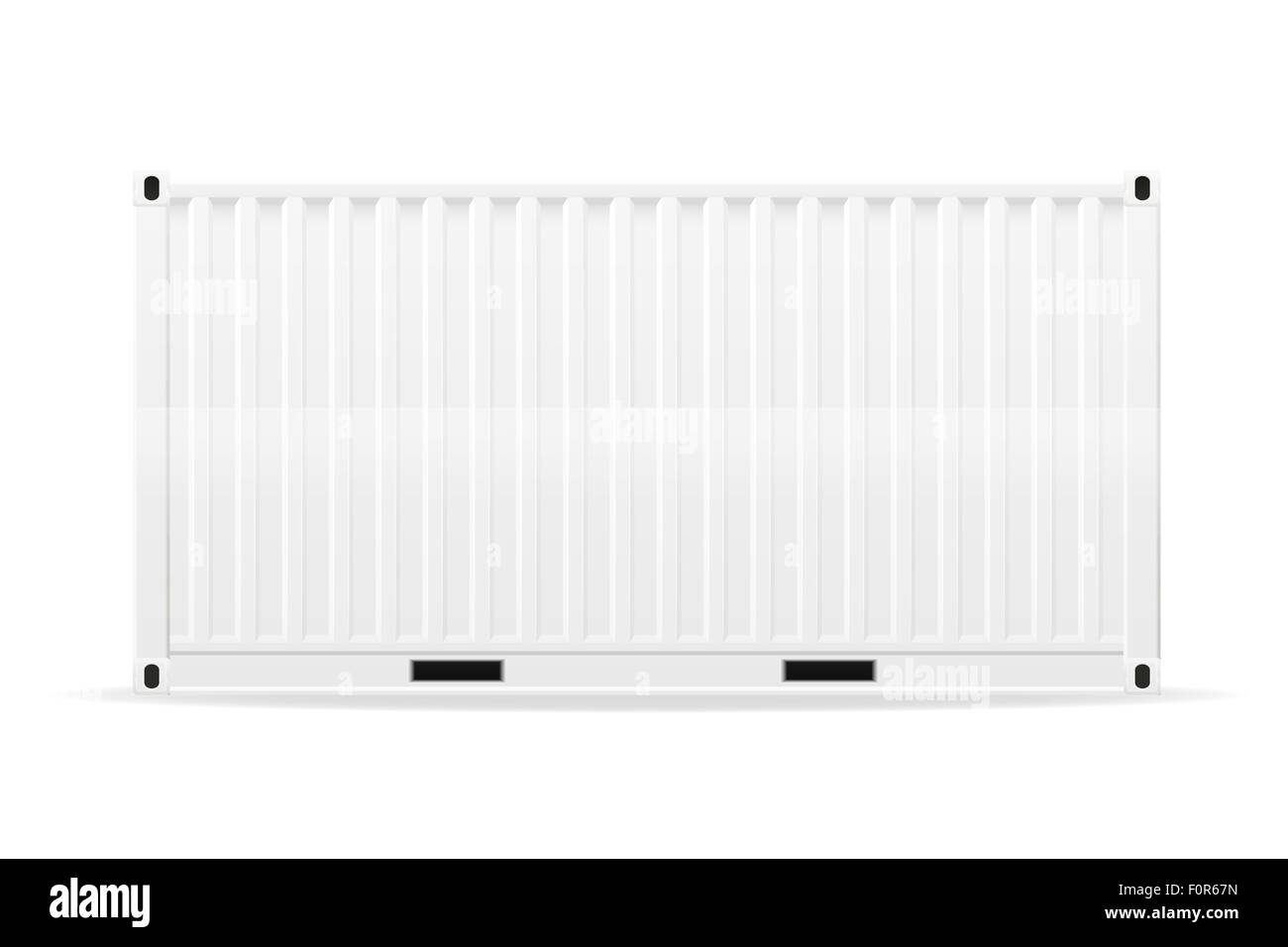 cargo container illustration isolated on white background Stock Photo ...