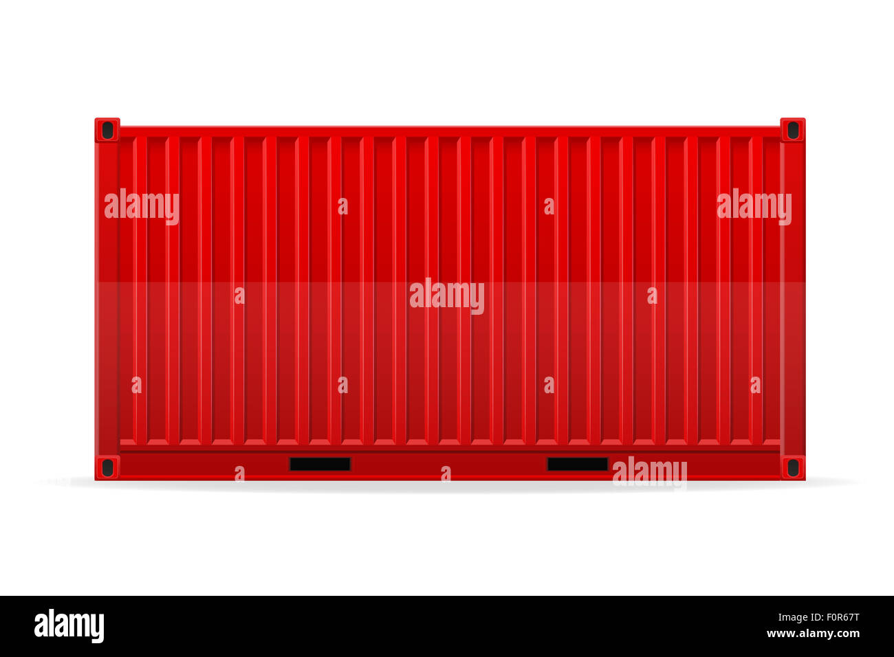 cargo container illustration isolated on white background Stock Photo ...