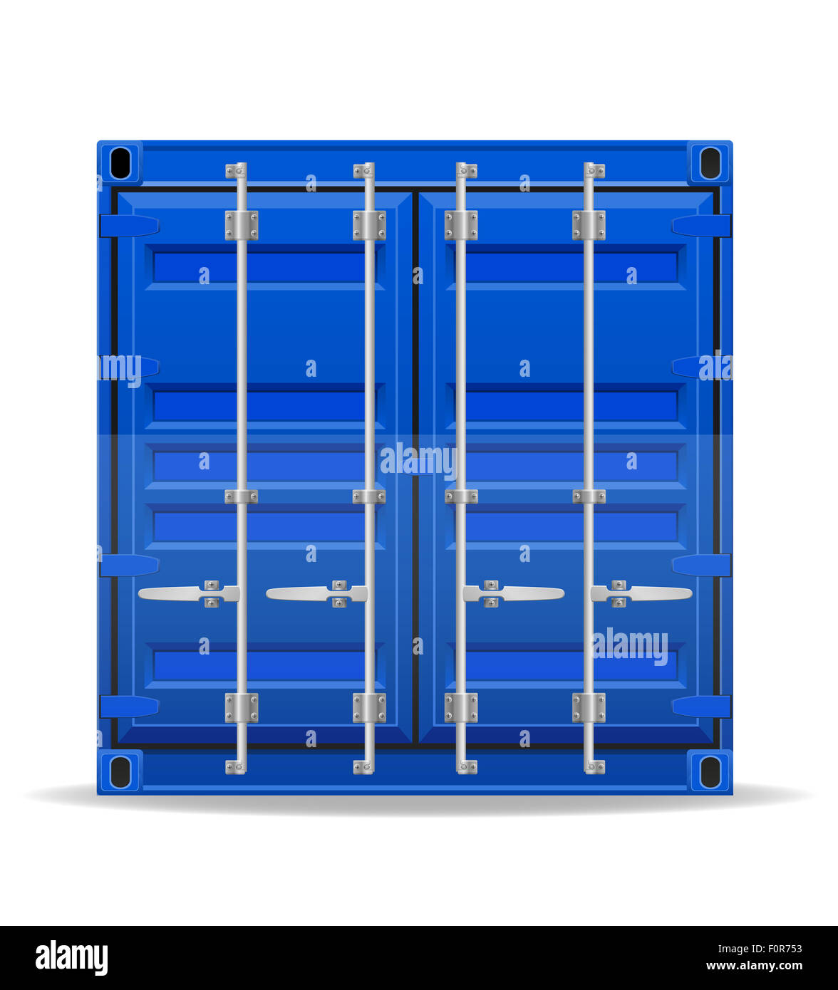 cargo container illustration isolated on white background Stock Photo ...