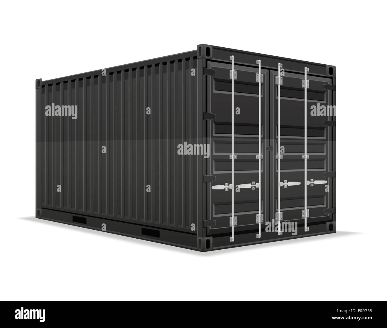 cargo container illustration isolated on white background Stock Photo ...